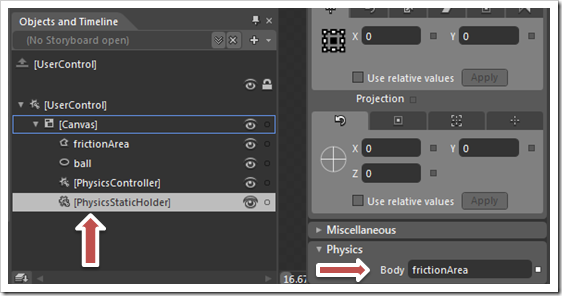 A Simple Application using Silverlight Physics Helper Library